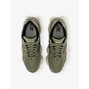 NEW BALANCE 9060 Suede And Mesh Low-top Trainers - Dark Olivine Beige