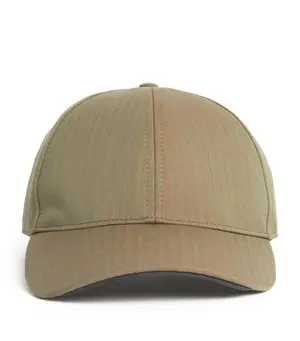 Sease Wool-blend Iridescent Baseball Cap - Brown