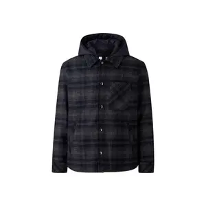 Bogner Flannel Overshirt Larry - Navy Blue/grey