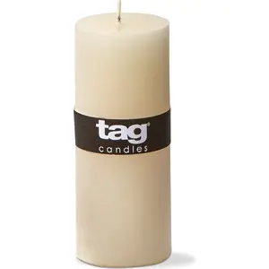 TAG Chapel Paraffin Wax Candle Elegant Home Decor Lighting - Beige