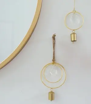 MATR BOOMIE Suyra Two Circle Crystal Suncatcher Wind Chimehand Tuned