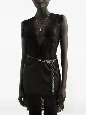 Dolce & Gabbana Lace Trimmed Mini Dress