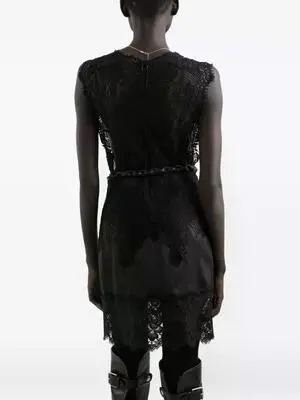 Dolce & Gabbana Lace Trimmed Mini Dress