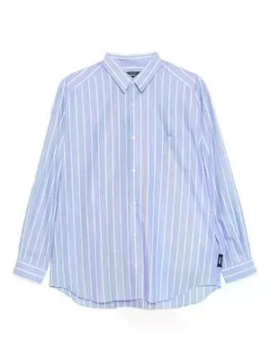 Comme Des Garçons Stripe-printed Shirt - Blue