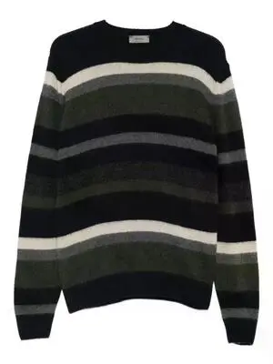 FERRANTE Striped Crew-neck Sweater