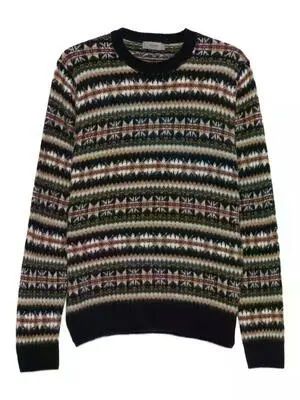 FERRANTE Patterned Round-neck Sweater