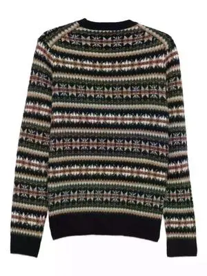 FERRANTE Patterned Round-neck Sweater