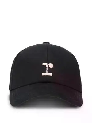 Repetto Embroidered-logo Ribbon Cap - Black