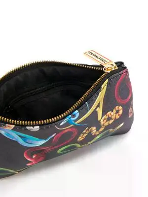 SELETTI Serpent-print Makeup Bag