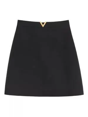 Valentino Garavani Black Wash Skirts