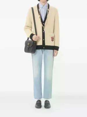Valentino Garavani Embroidered Wool Cardigan - Neutrals