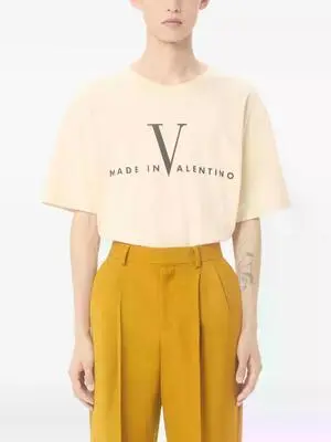 Valentino Garavani Made In -print T-shirt - Neutrals