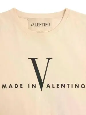 Valentino Garavani Made In -print T-shirt - Neutrals