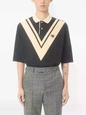 Valentino Garavani Embroidered Polo Shirt - Black