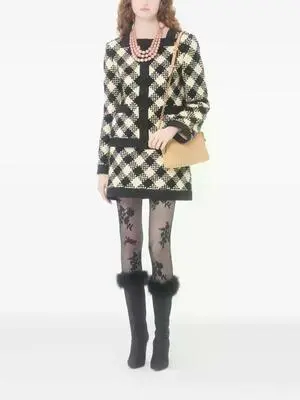 Valentino Garavani Damier Tweed Jacket - Black