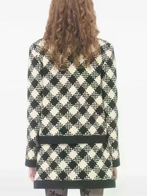 Valentino Garavani Damier Tweed Jacket - Black