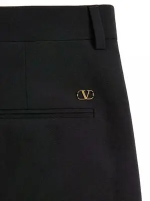 Valentino Garavani Wool Trousers - Black