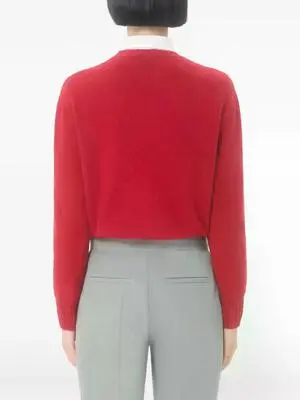 Valentino Garavani Embroidered Wool Knitwear - Red