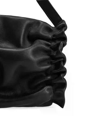 Repetto Small Opéra Ruched Shoulder Bag - Black