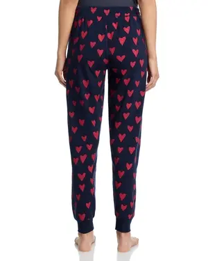 Aqua Fleece Jogger Lounge Pants - Navy