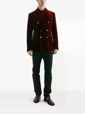Dolce & Gabbana Sicilia Velvet Double-breasted Blazer