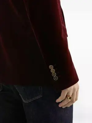 Dolce & Gabbana Sicilia Velvet Double-breasted Blazer