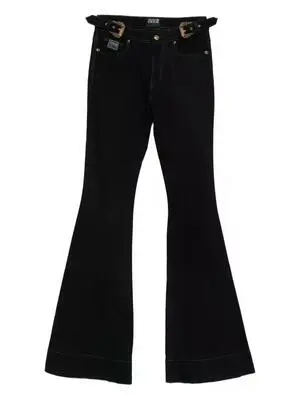 Versace Buckle Flared Trousers