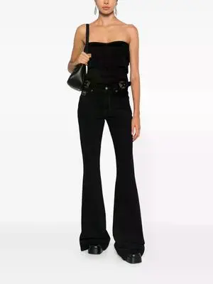 Versace Buckle Flared Trousers