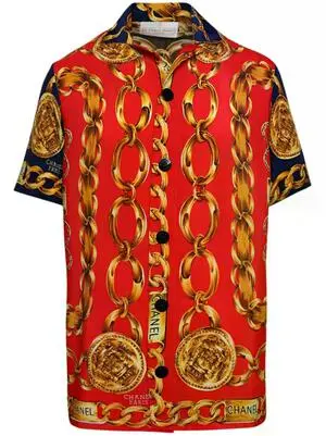 J. LOGAN HOME The Maison Talon Silk Shirt - Yellow