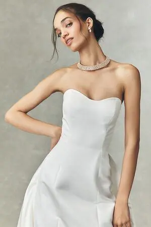 Jenny Yoo Strapless Sweetheart Wedding Gown