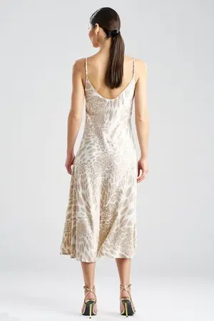 Natori Luxe Leopard Print Slip Dress