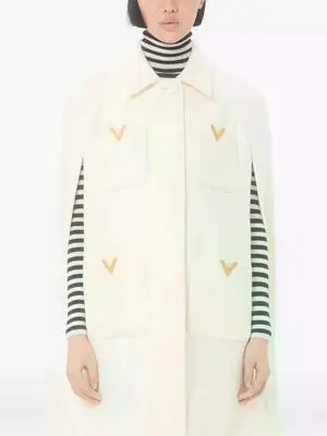 Valentino Garavani Drill Double Cape - Neutrals