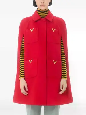 Valentino Garavani Drill Double Cape - Red