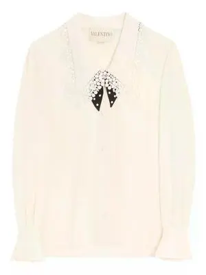 Valentino Garavani Crepe De Chine Shirt - Neutrals