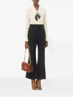 Valentino Garavani Crepe De Chine Shirt With Contrasting Print