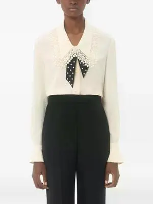 Valentino Garavani Crepe De Chine Shirt With Contrasting Print