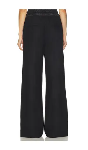 Vince Mid-rise Satin Combo Pull-on Pant