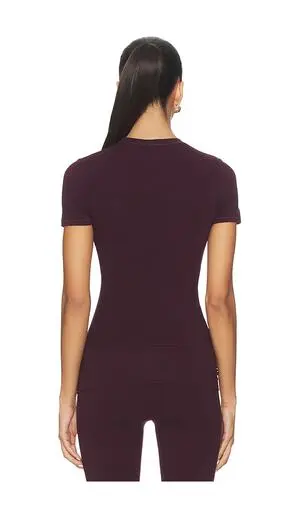 SKIMS Cotton Jersey T-shirt - Currant