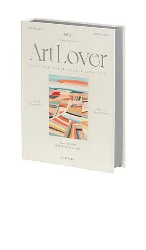 PRINTWORKS Art Lover Book Puzzle 1000 Pieces In Morning Fields - Multi