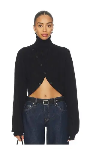 Superdown Zinnia Sweater Top - Black