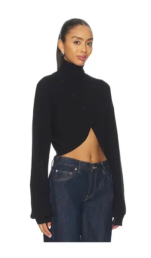 Superdown Zinnia Sweater Top - Black