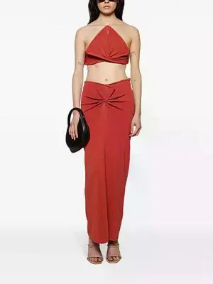 Christopher Esber Pierced Spear Knit Bustier