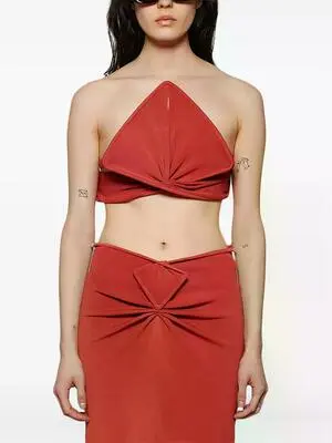 Christopher Esber Pierced Spear Knit Bustier