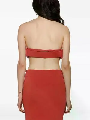 Christopher Esber Pierced Spear Knit Bustier