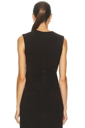 Guest In Residence Tailored Vest - Burnt Cocoa
