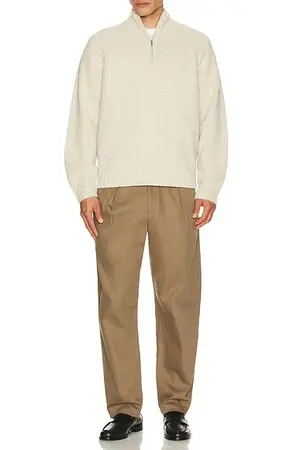 Theory Quarter Zip Soft Twist Sweater