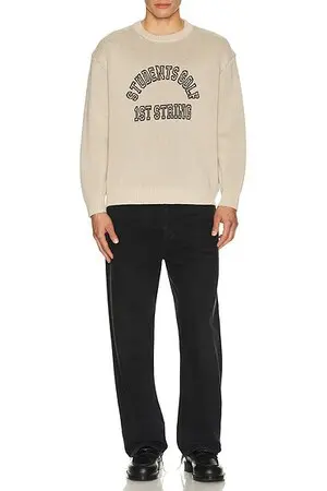 STUDENTS GOLF 1st String Knit Crew Sweater