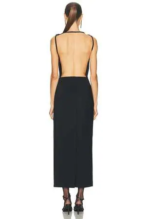 RÓHE Open Back Maxi Dress
