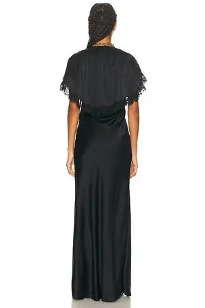 Chloé Lace Shoulder Maxi Dress