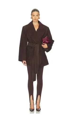 SEROYA Chandra Suede Jacket - Brown